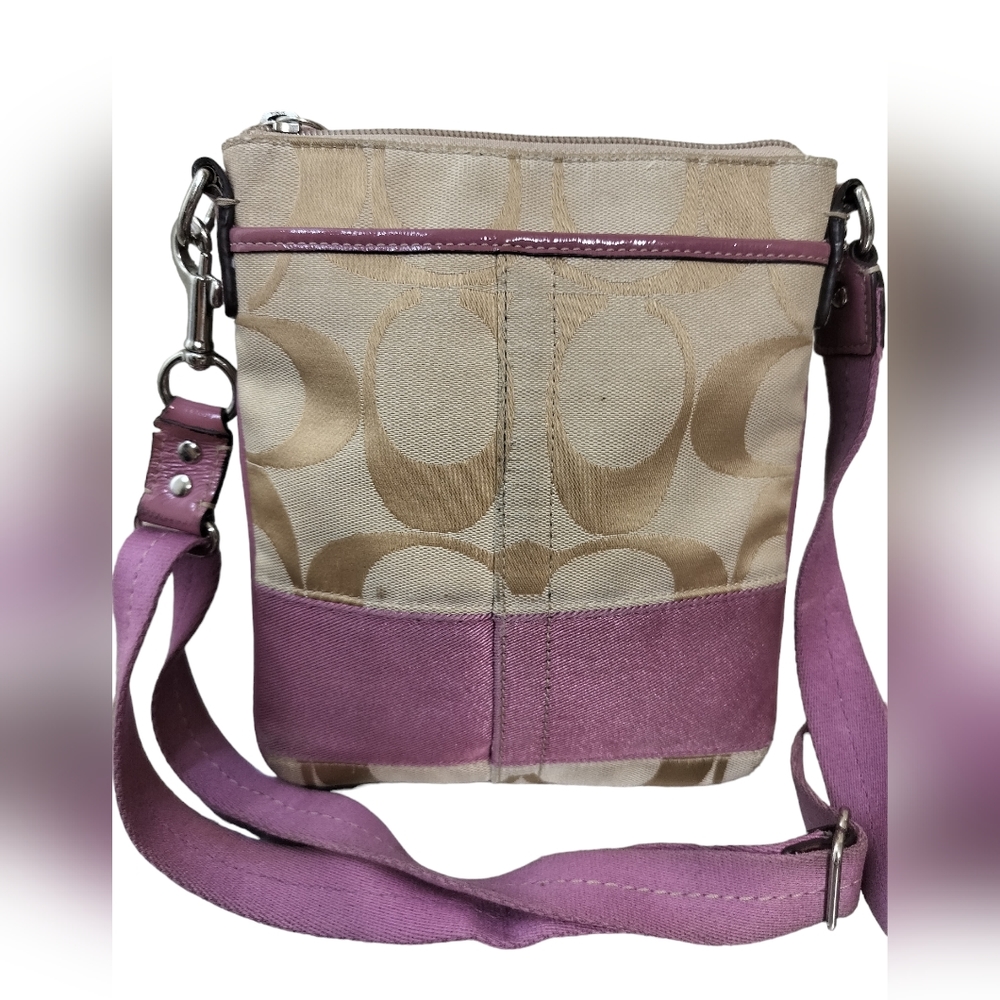 1970) Coach Signature Swing Pack Messenger Crossbody … - Gem